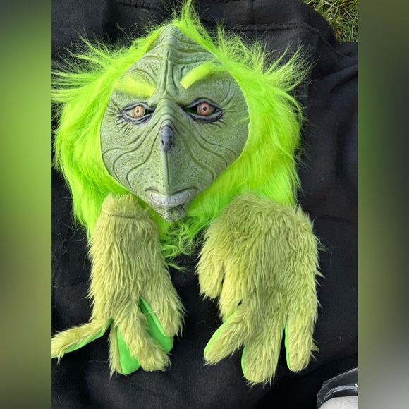 grinch | Costumes | The Grinch Full Head Latex Mask Green Monster Adult ...